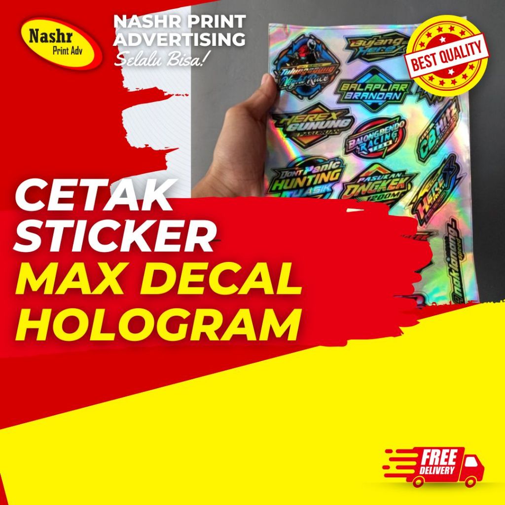 Jual STIKER MAX DECAL HOLOGRAM I STIKER LABEL PRODUK I STIKER METERAN | Shopee Indonesia