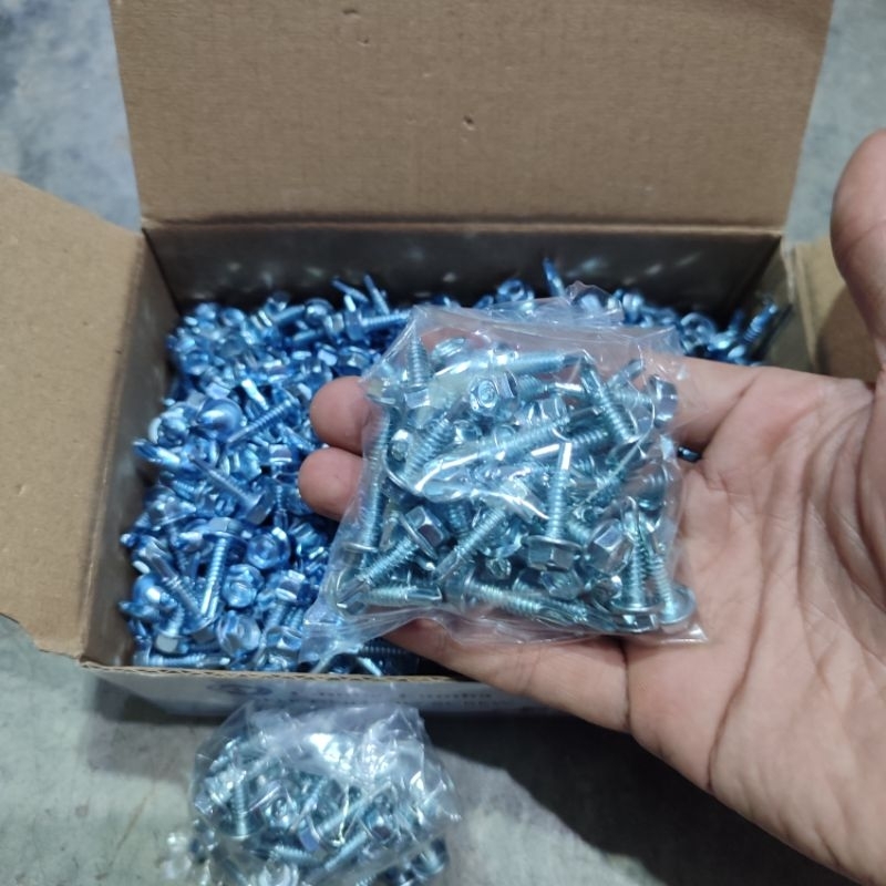 Jual Baut Roofing 50pcs - Baut Baja Ringan 1 Pack Isi 50pcs - Baut ...