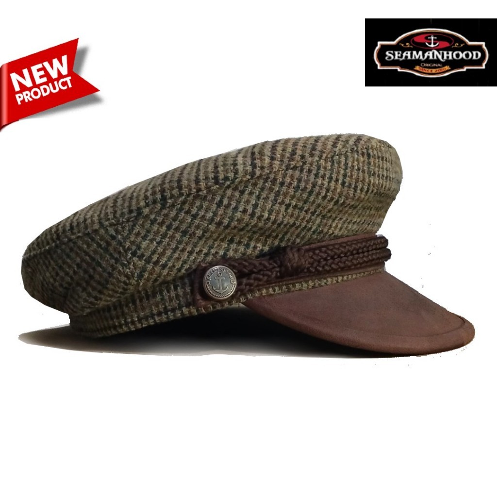 Jual Topi Vintage Premium Fiddler Hat Pria Wanita - Topi Kapten Pelaut ...
