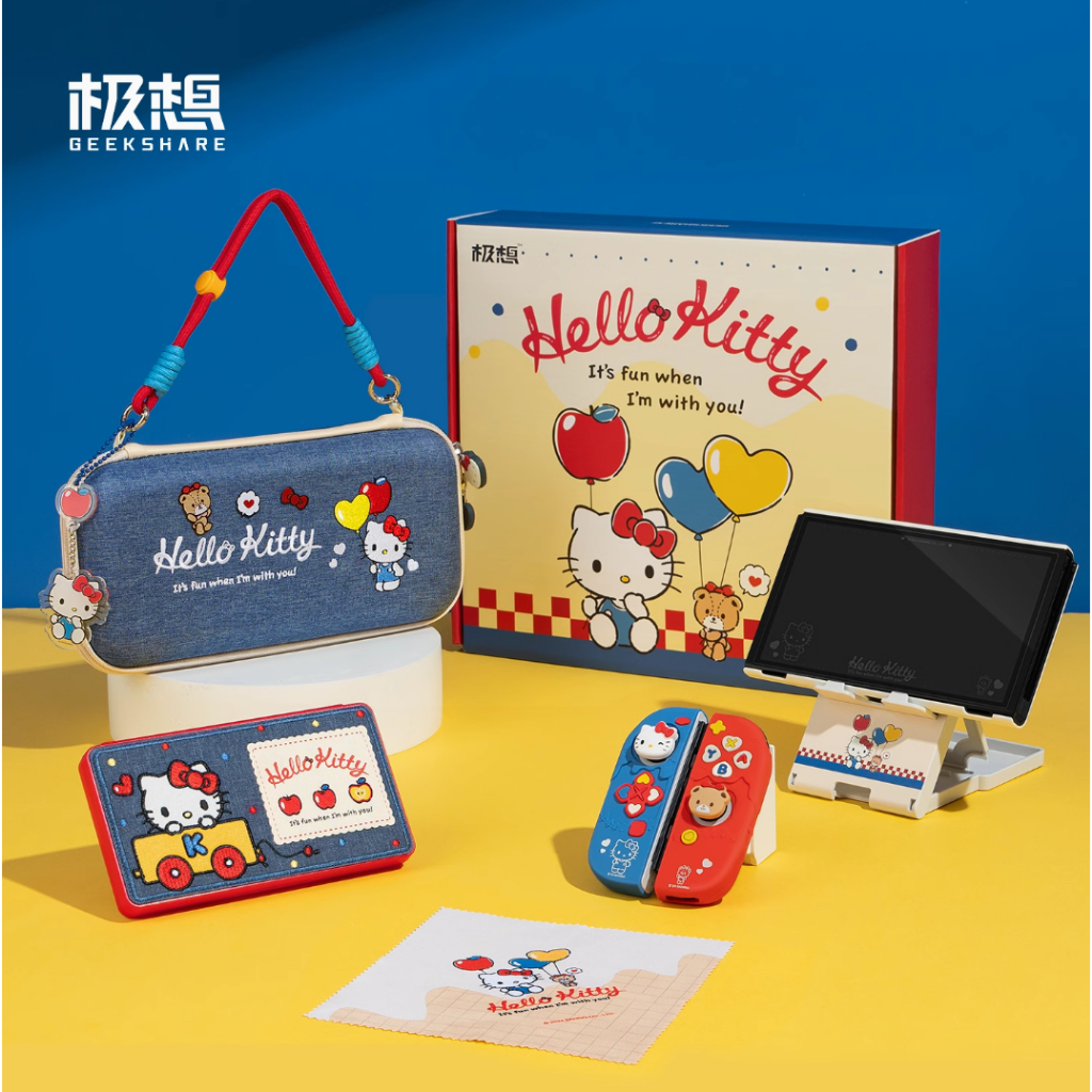 Jual Hello Kitty Sanrio Geekshare Nintendo Switch Oneset Case ...