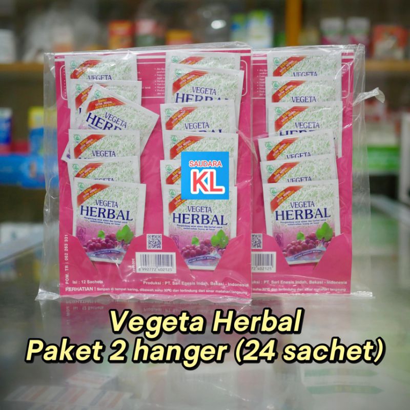 Jual Vegeta Herbal - Paket 2 hanger (24 sachet) | Shopee Indonesia