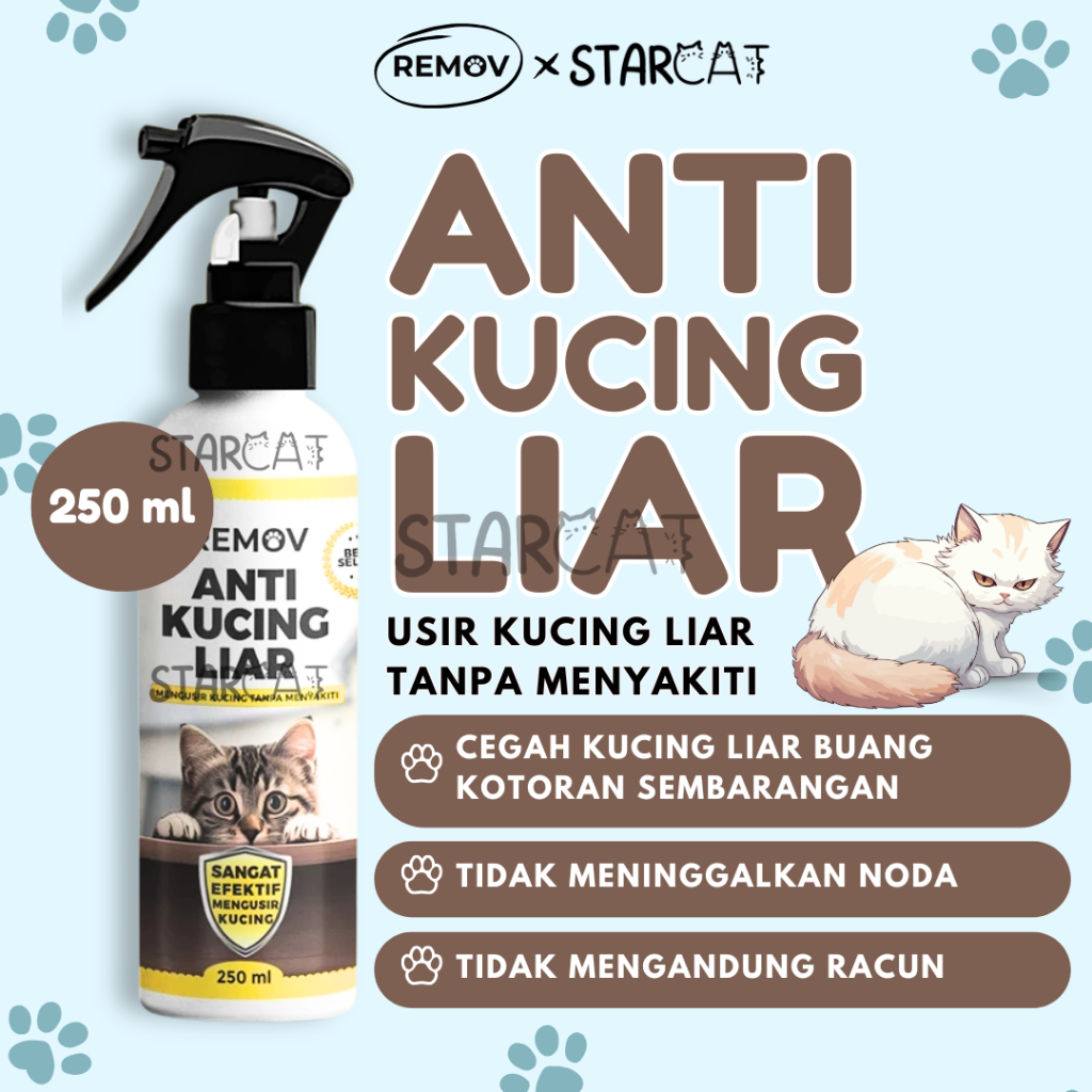 Jual SC Remov ANTI KUCING LIAR 250ML Aromatic Spray Pengusir Kucing ...