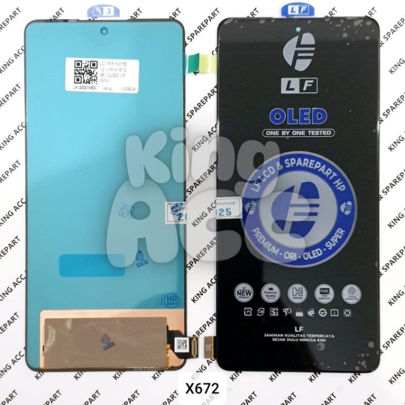 Jual LCD TOUCHSCREEN INFINIX NOTE 12 VIP / X672 BLACK ORIGINAL OLED ...