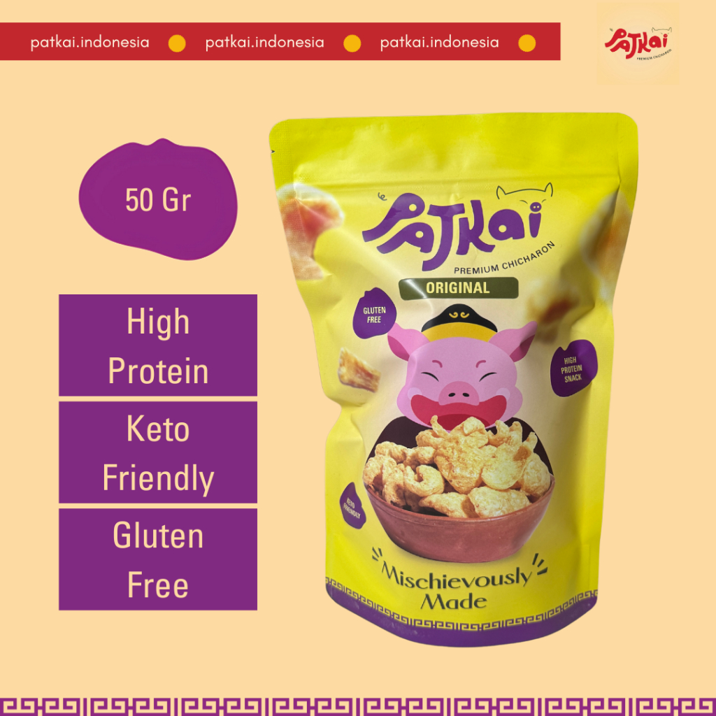 Jual Snack Kerupuk Babi Patkai Original Flavour Regular Pack | Shopee ...