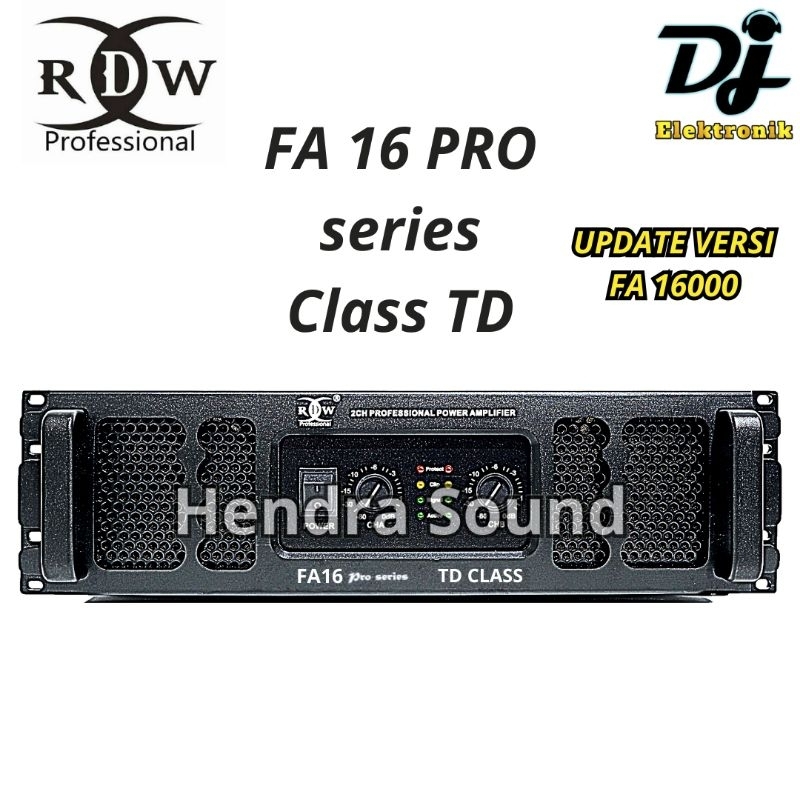 Jual RDW FA 16 PRO / FA16 PRO SERIES / FA 16000 - Power Amplifier (2 ...