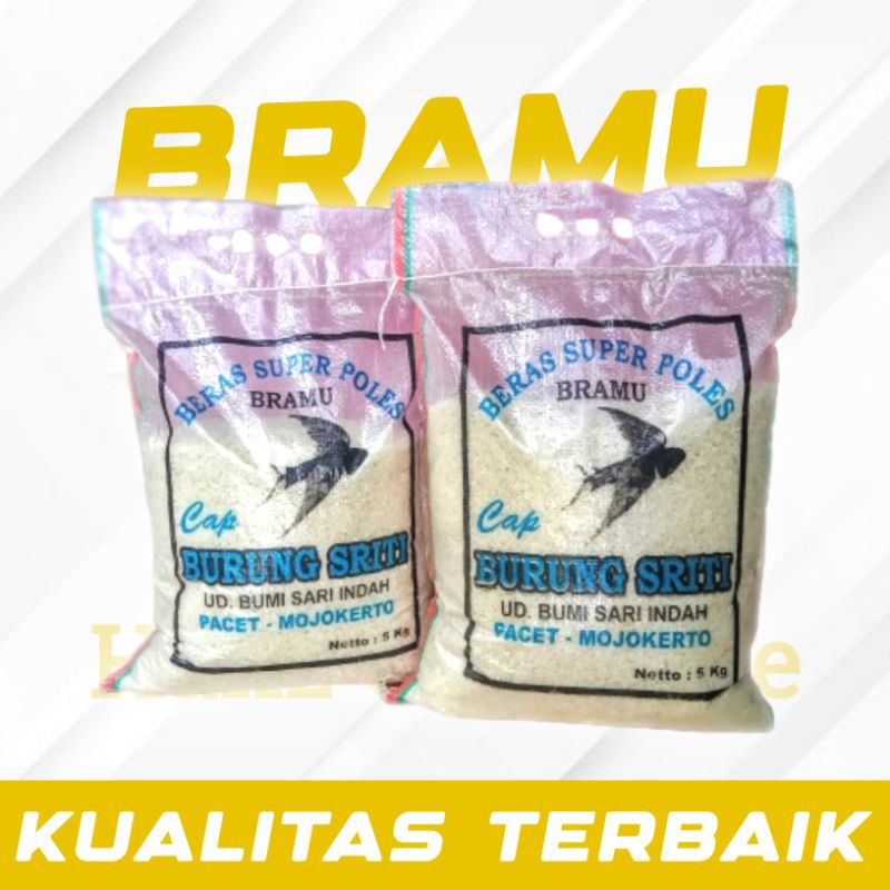 Jual Beras Bramu 5kg/ Beras Sriti 5kg Premium Quality | Shopee Indonesia