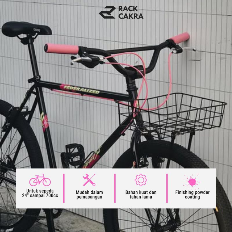 Jual FRONT RACK BASKET SERIES Keranjang Rak Depan Sepeda Klasik ...