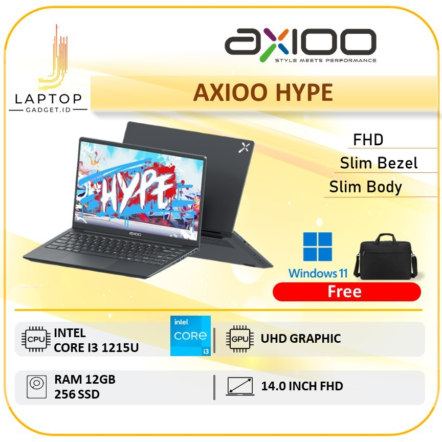 Jual Laptop Axioo Hype-R 3 I3 1215 12GB 256GB Ssd Windows 11 14.0Full ...