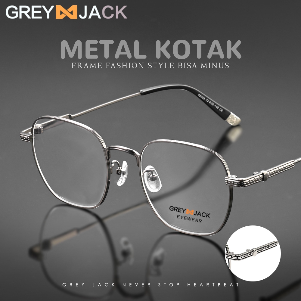 Jual Grey Jack Frame Kacamata Model Kotak Style Retro Vintage Keren ...