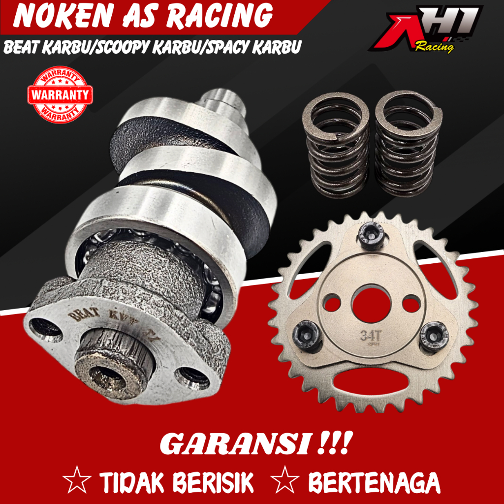 Jual CAMSHAFT NOKEN AS RACING BEAT KARBU SCOOPY KARBU SPACY KARBU TYPE T1 AH1 RACING 55 HRC ...