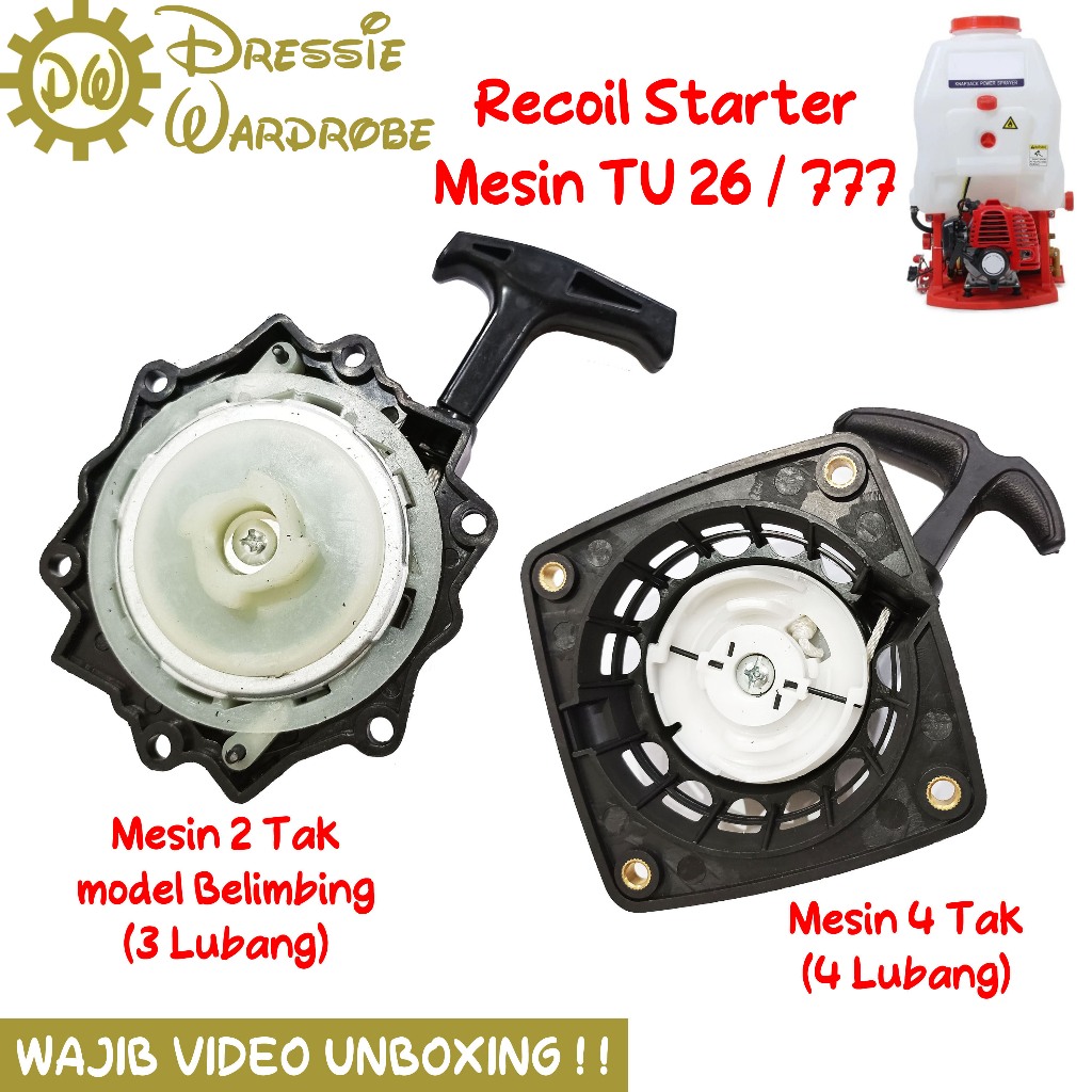 Jual Recoil Starter Engkol Mesin Sprayer TU 26 / 777 Pompa Hama Semprot 2 Tak dan 4 Tak Model ...