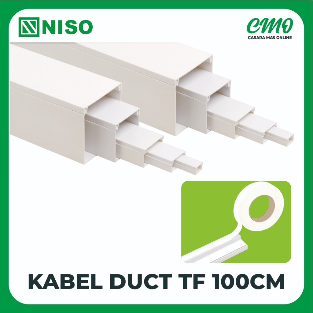 Jual KABEL DUCT DUCTING TF 100CM TC PROTECTOR NISO TRAY + DOUBLE TAPE | Shopee Indonesia