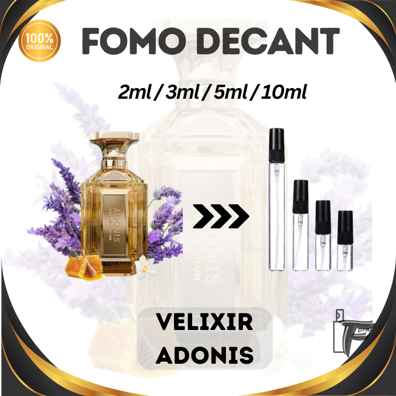 Jual Decant Parfum VELIXIR ADONIS 2ml 3ml 5ml 10ml | Shopee Indonesia