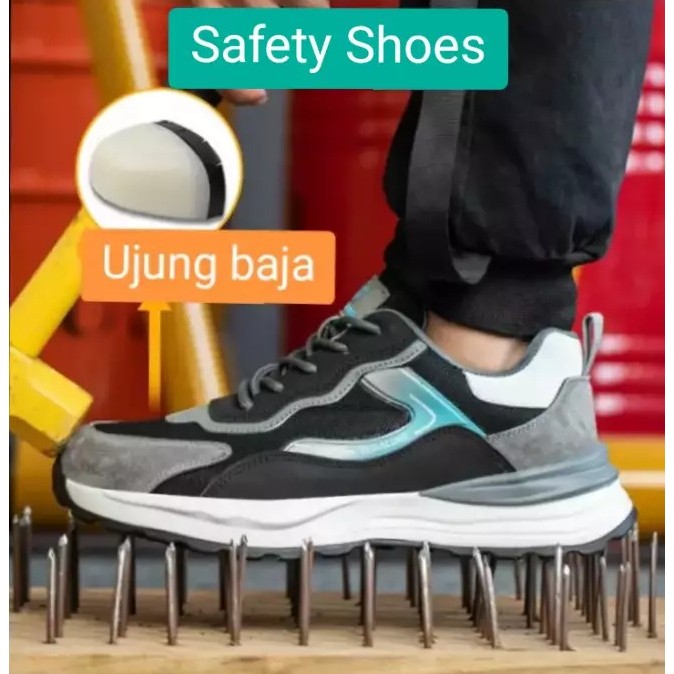 Jual Sepatu safety casual N11 ujung baja tahan benturan anti tusuk anti ...