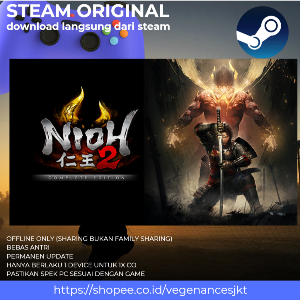 Jual Nioh 2 The Complete Edition / Nioh 3 Deluxe Edition PC Game ...