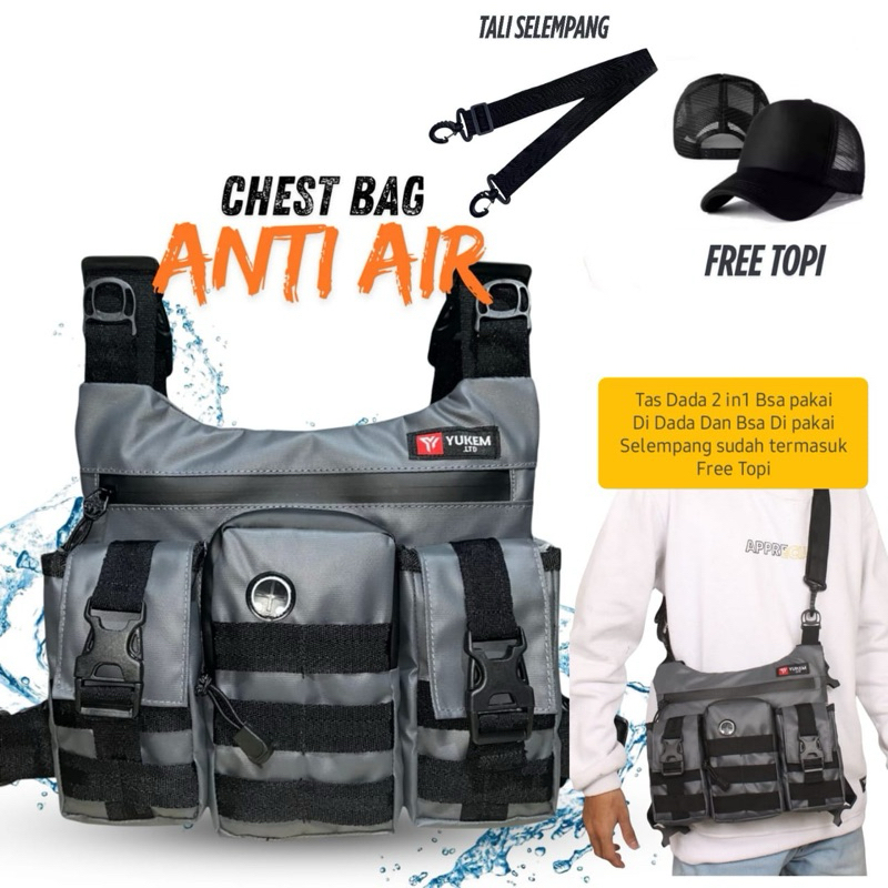 Jual ChestBag Tas Dada Rompi Pria Waterfroop Outdoor Tas Pelindung Dada ...