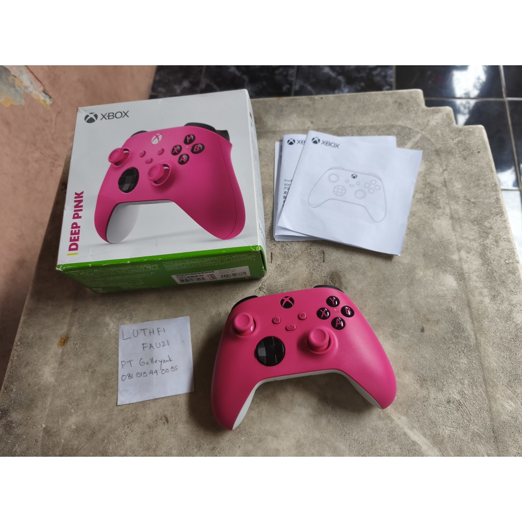 Jual Stik Stick Xbox Series One Original Deep Pink Fullset Original OM ...