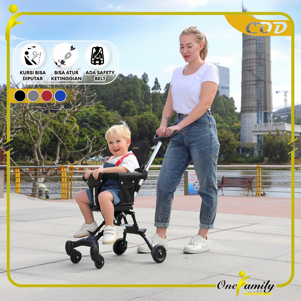 Jual ONE-C833 Stroller Baby Lipat Magic Stroller Kereta Dorong Balita ...
