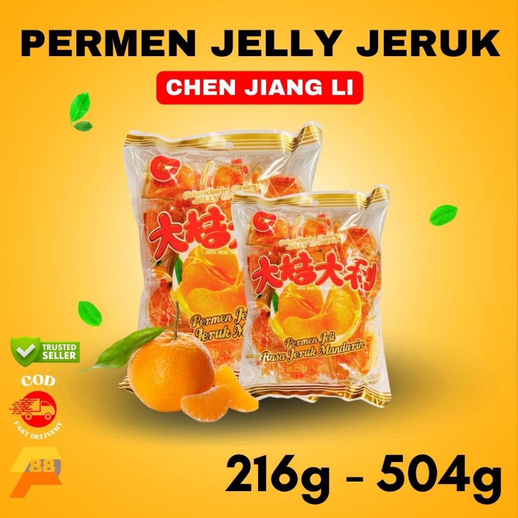 Jual Permen Jelly Rasa Jeruk Mandarin - Manisan Jelli Jeruk 216gr Halal ...