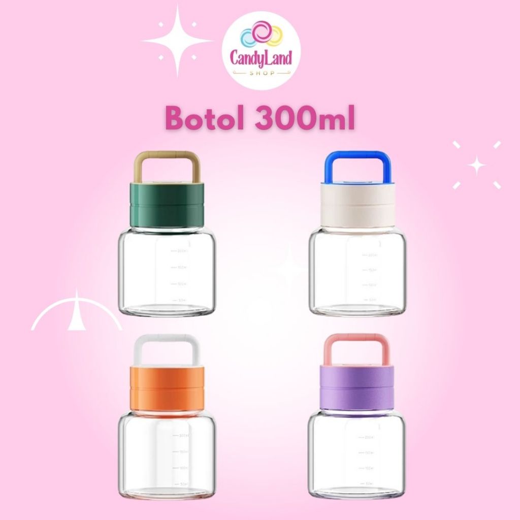 Jual Tempat Penyimpanan Bentuk Botol 300ml Penyimpanan Portable ...