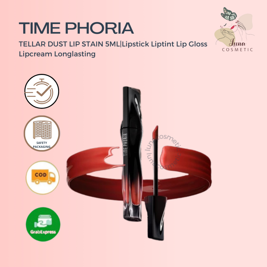 Jual TIME PHORIA - STELLAR DUST LIP STAIN 5ML|Lipstick Liptint Lip Gloss Lipcream Longlasting ...