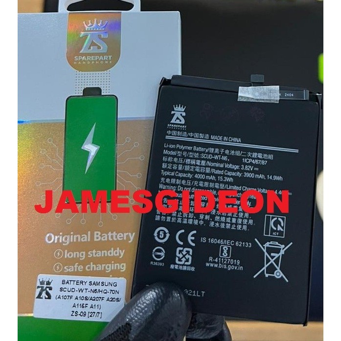Jual BATTERY BATERAI SAMSUNG A10S A20S SM-A107F SM-1207F SCUD-WT-N6 ORIGINAL ZS ZEVAN HARGA ...