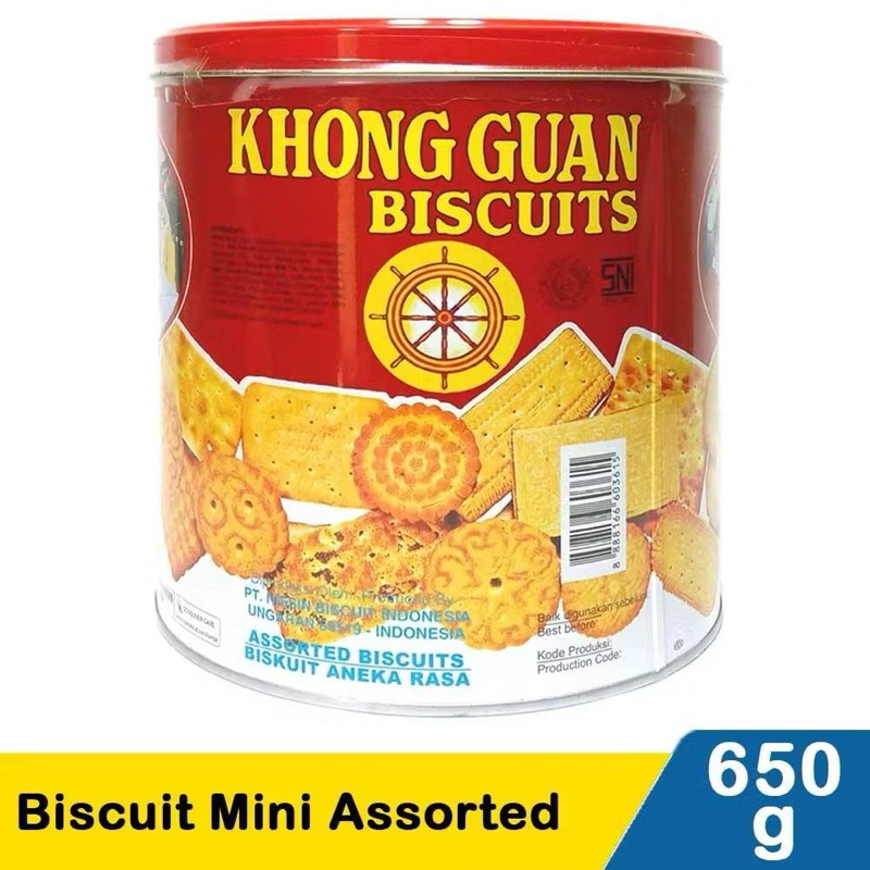 Jual Khong Guan Assorted Biskuit Kaleng Merah 650g | Shopee Indonesia