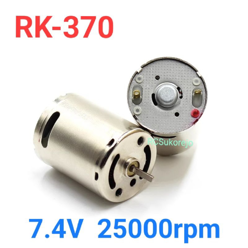 Jual Motor Dinamo RC 370 RK-370 WPL MN RGT 7.4V 25000rpm | Shopee Indonesia