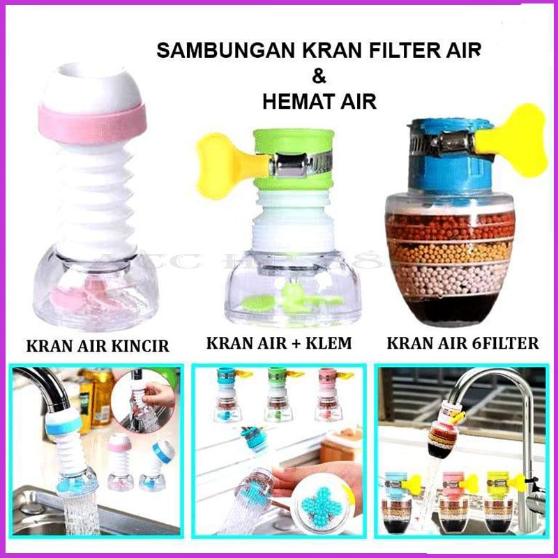 Jual Acchp Filter Sabungan Kran Air Flexiber Anti Splash Shower ...