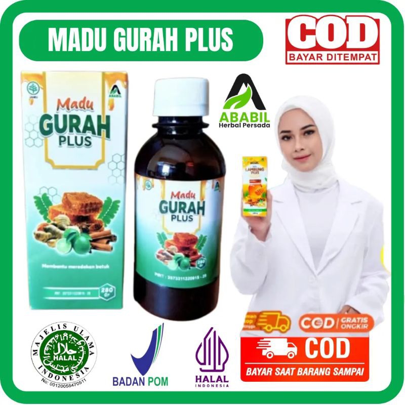 Jual MADU GURAH PLUS 280 GR - MADU GURAH HERBAL MADU GURAH ATASI BATUK ...