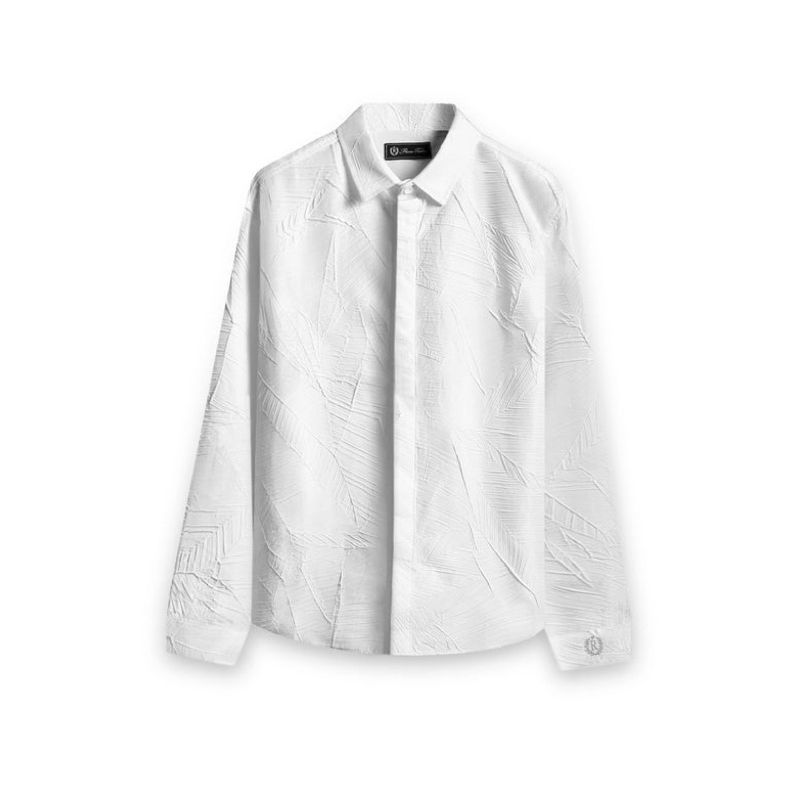 Jual RUCAS TAILOR “TEXTURED LONG SHIRT” WHITE - M, L | Shopee Indonesia