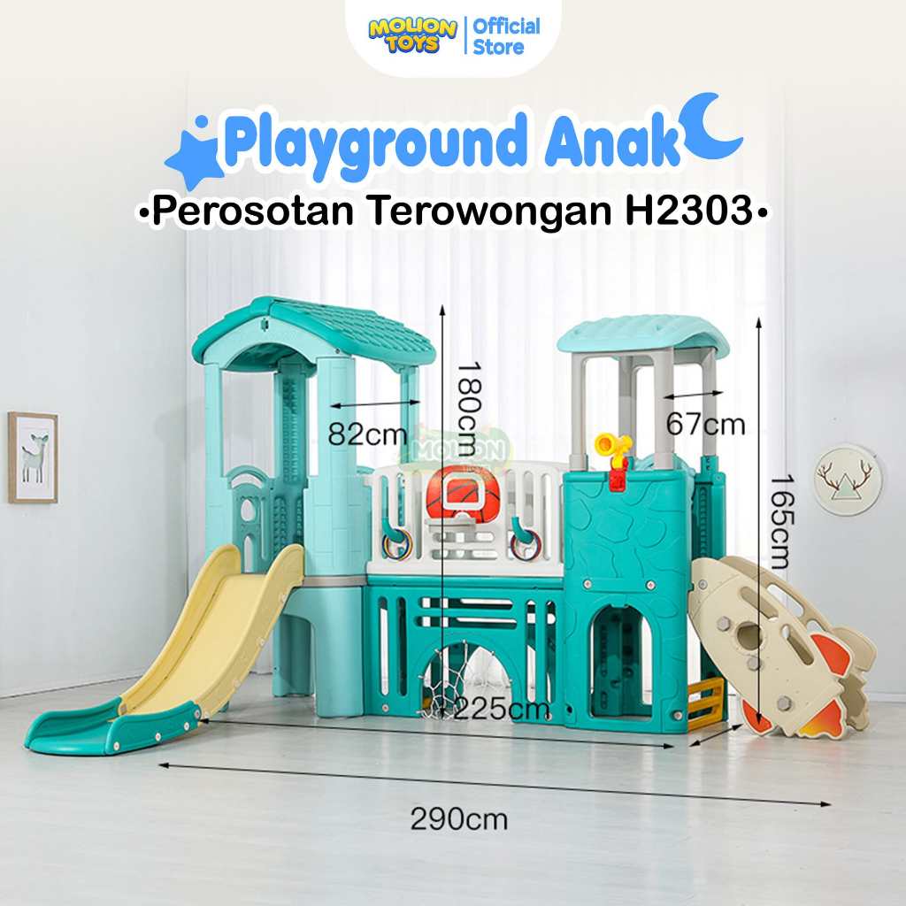 Jual 𝗠𝗢𝗟𝗜𝗢𝗡 𝗧𝗢𝗬𝗦 Mainan Playhouse Playground Anak Perosotoan Terowongan ...
