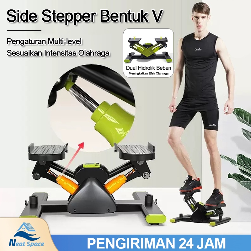 Jual Alat Fitness Stepper V-Shape / Stepper Mini Samping / Mesin Gerak Geser Glider | Shopee ...