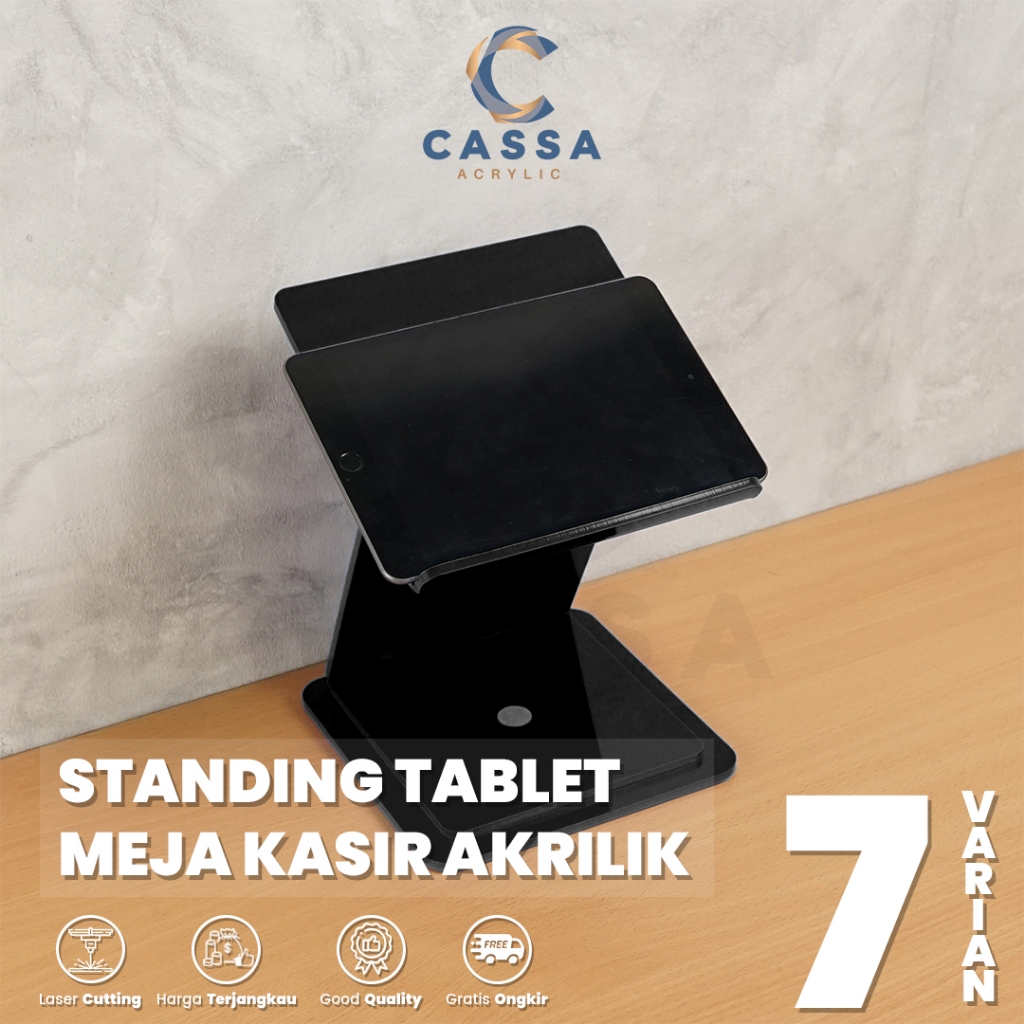 Jual Dudukan/Holder iPad Putar Akrilik / Standing Tablet Meja Kasir ...