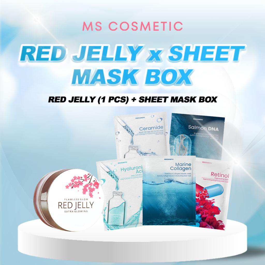 Jual RED JELLY X SHEET MASK BOX | Shopee Indonesia