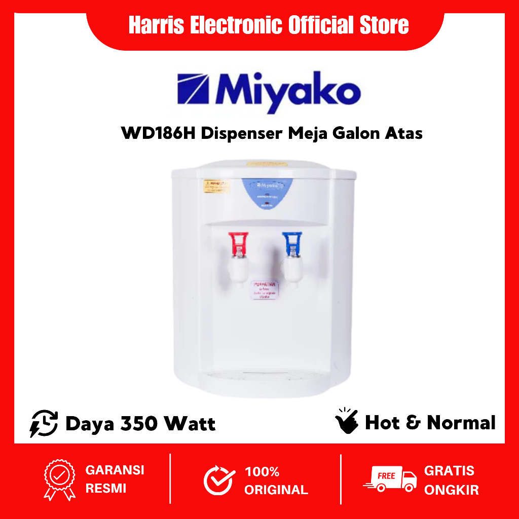 Jual DISPENSER MIYAKO WD-186H / DISPENSER MIYAKO 186H | Shopee Indonesia