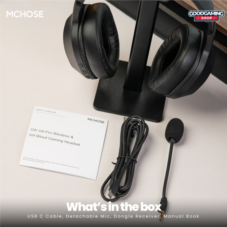 Jual MCHOSE G9 Pro / G-9 Pro 7.1 Surround Sound Wireless Gaming Headset - Headset Gaming ...