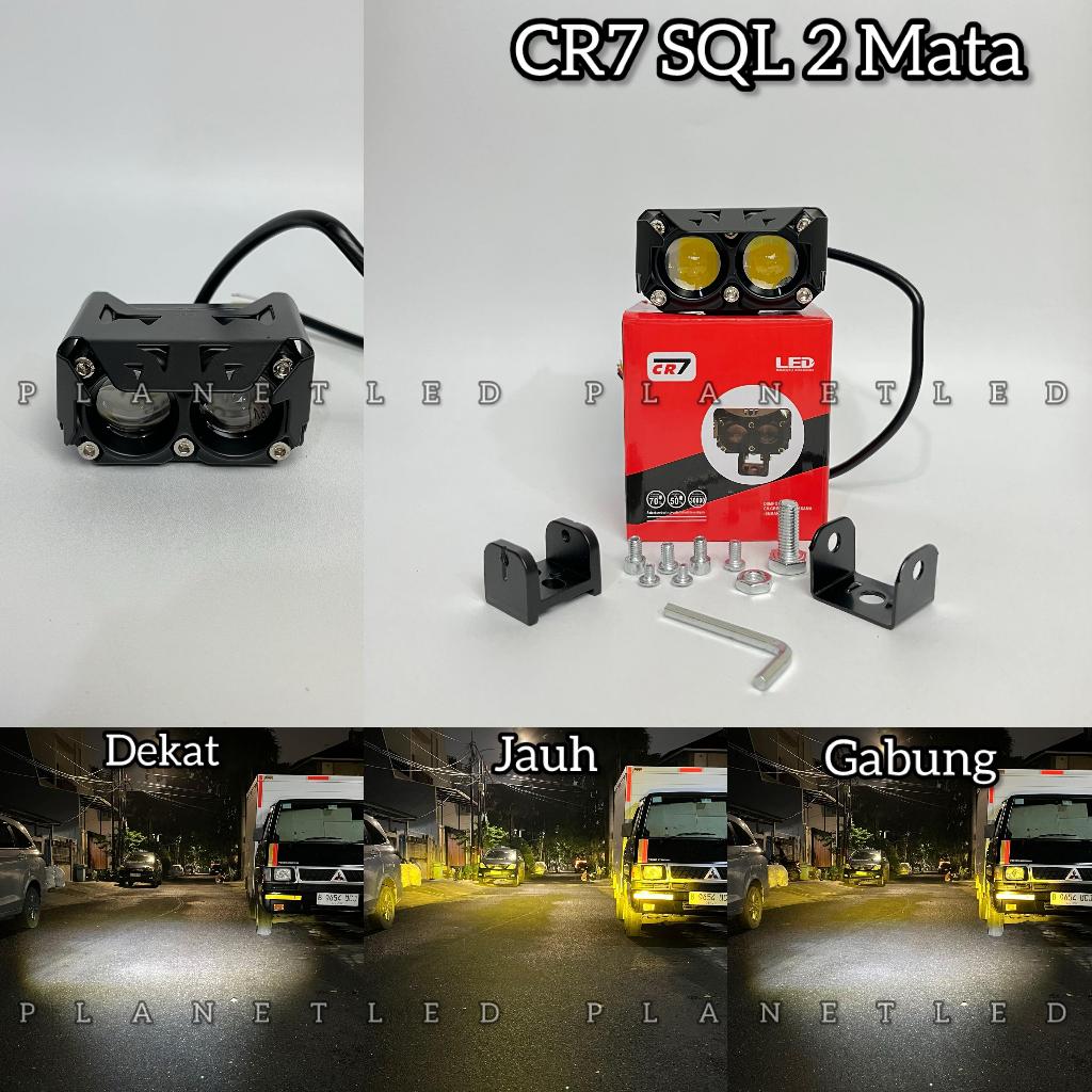 Jual Lampu Tembak Mini Laser SQL 2 Mata CR7 C1060 Full Alumunium ...