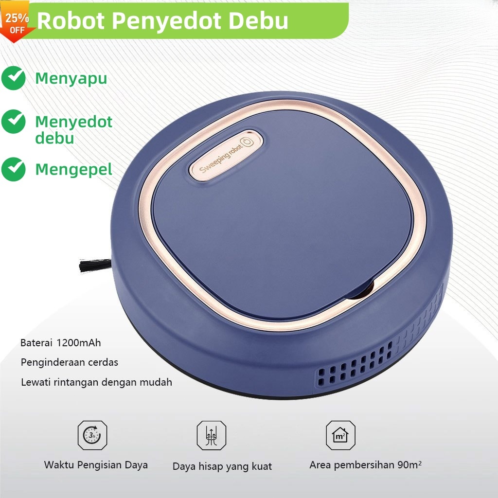 Jual Robot Vacuum Cleaner 5 In 1 Sapu Penyedot Debu Pel Pembersih Debu Lantai Robot Vacuum ...
