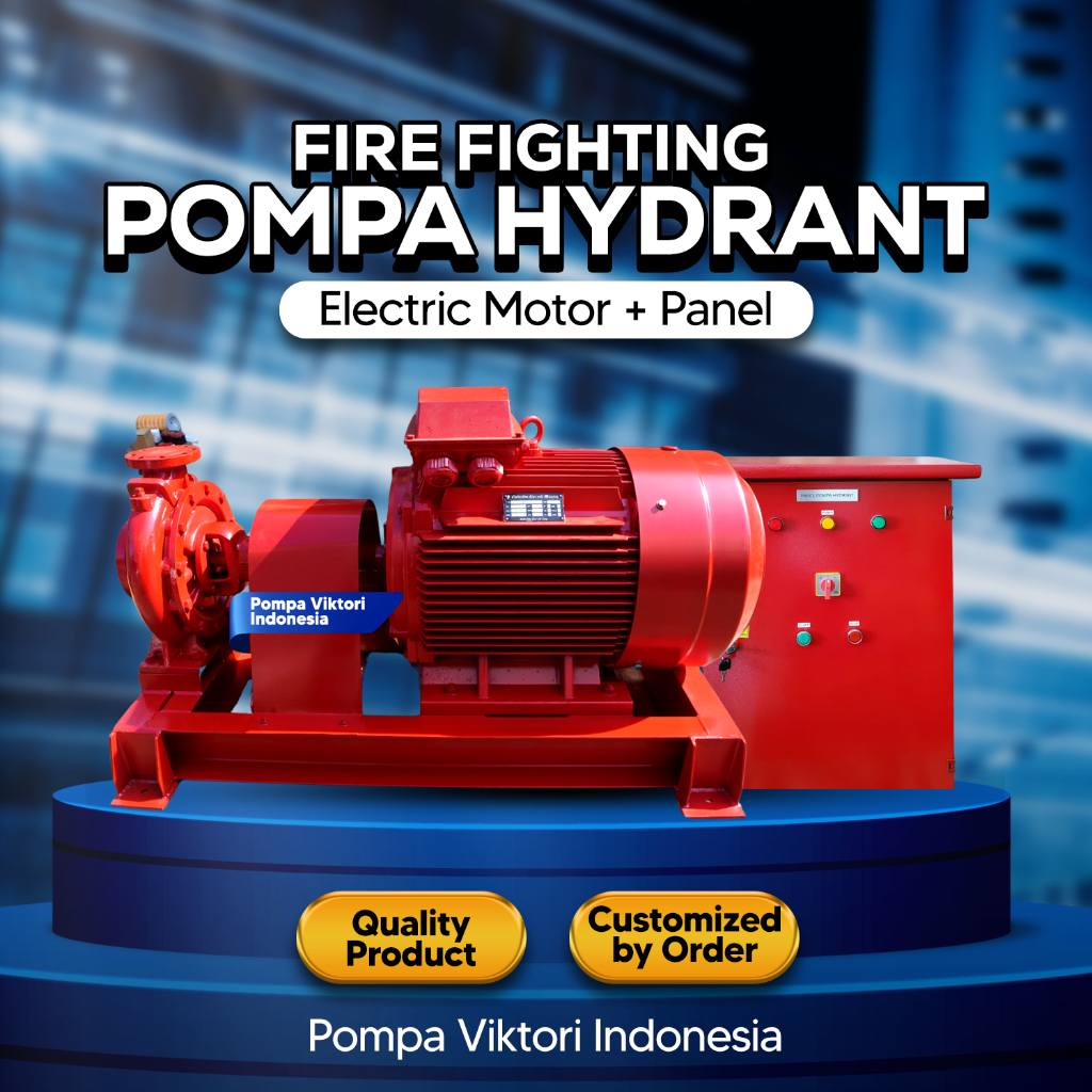 Jual Fire Fighting Pompa Hydrant Electric Motor + Control Panel ...