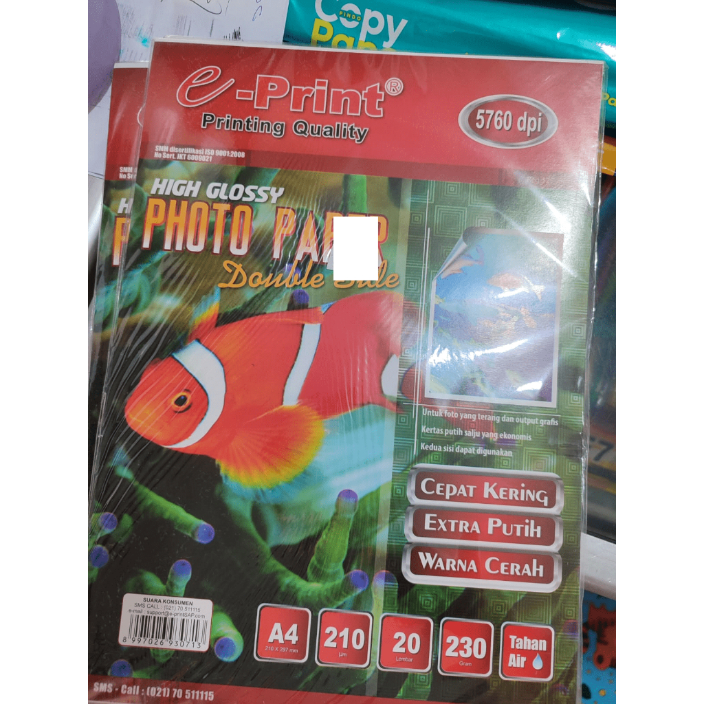 Jual Kertas Foto Double Side High Glossy Photo Paper 230 gsm | Shopee ...