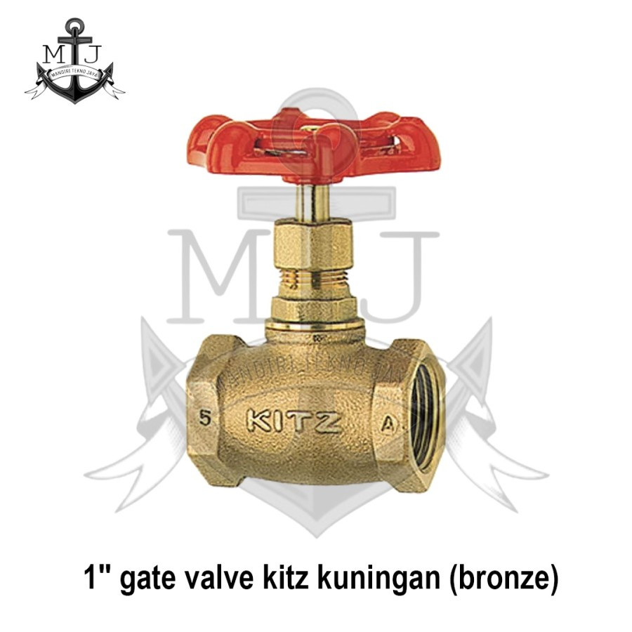 Jual 1'' gate valve kitz kuningan (bronze) | Shopee Indonesia