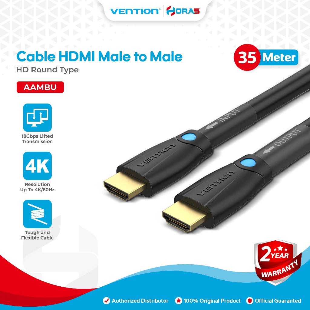 Jual Vention Kabel HDMI 2.0 4K 60hz Ultra HD For Structured Cabling High Speed Quality 3D ...
