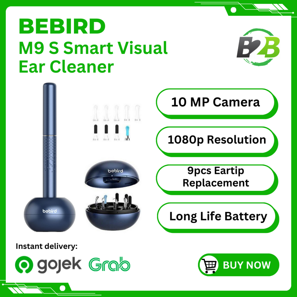 Jual BEBIRD M9 S Smart Visual Ear Cleaner Endoscope Stick Camera Earwax ...