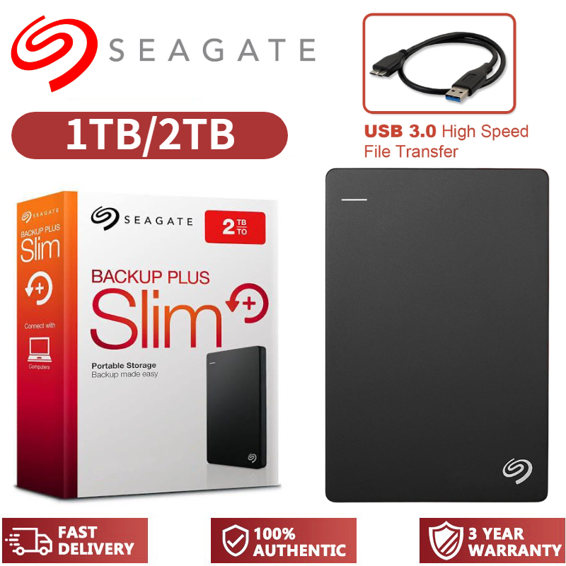 Jual Seagate Basic Portable HDD / Hardisk Eksternal 1TB/2TB USB3.0 | Shopee Indonesia
