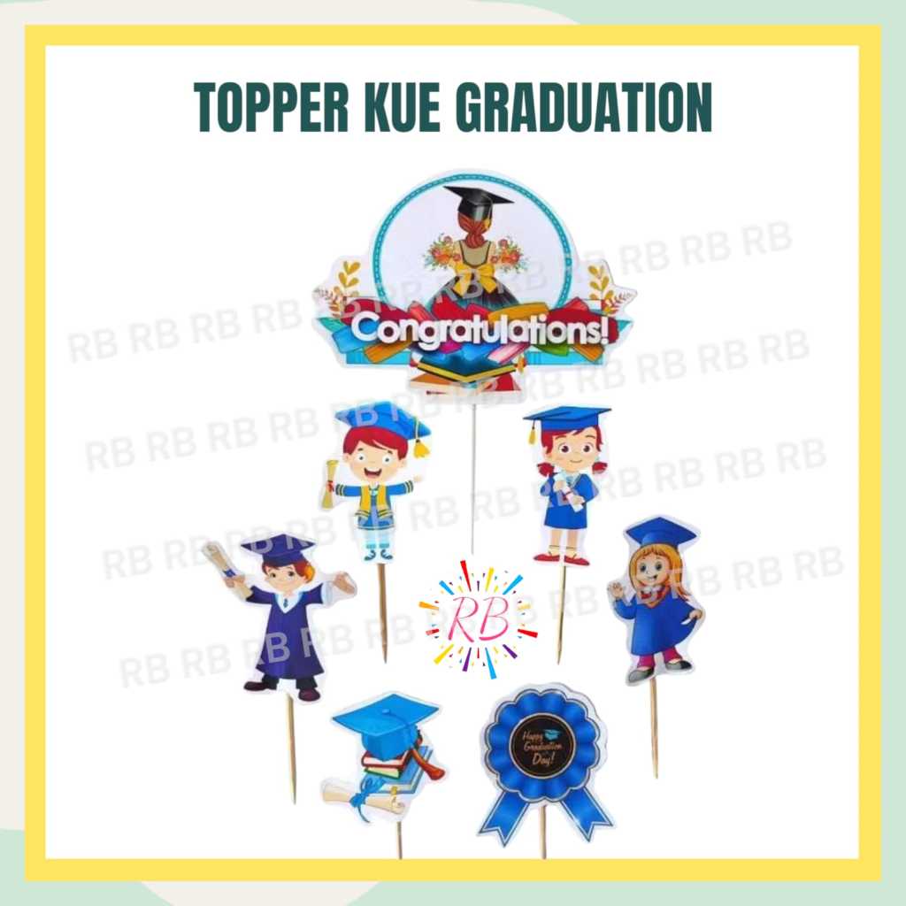 Jual Topper GRADUATION WISUDA / Topper Kue Wisuda Sarjana ...