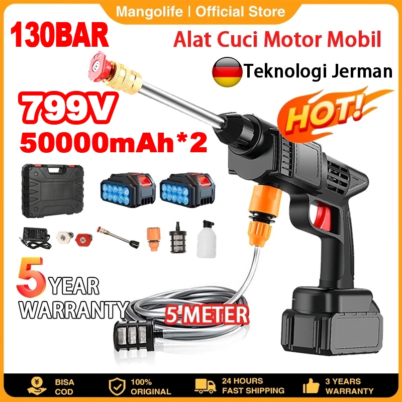 Jual Reaim 699V/799 130Bar Alat Cuci Motor Mobil Mesin Mini Portable ...