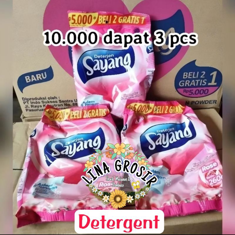 Jual SAYANG Detergent Paket 3Pcs x 260 gr | Shopee Indonesia
