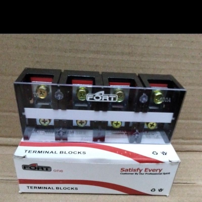 Jual FORT TERMINAL BLOCK 4P 100A TC-1004 / TERMINAL BLOK KACA 4 POLE 100 AMPERE TC1004 | Shopee ...