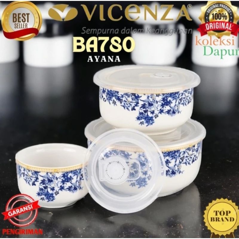 Jual Ba780 wadah makanan VICENZA motif Ayana, berfungsi sebagai tempat ...